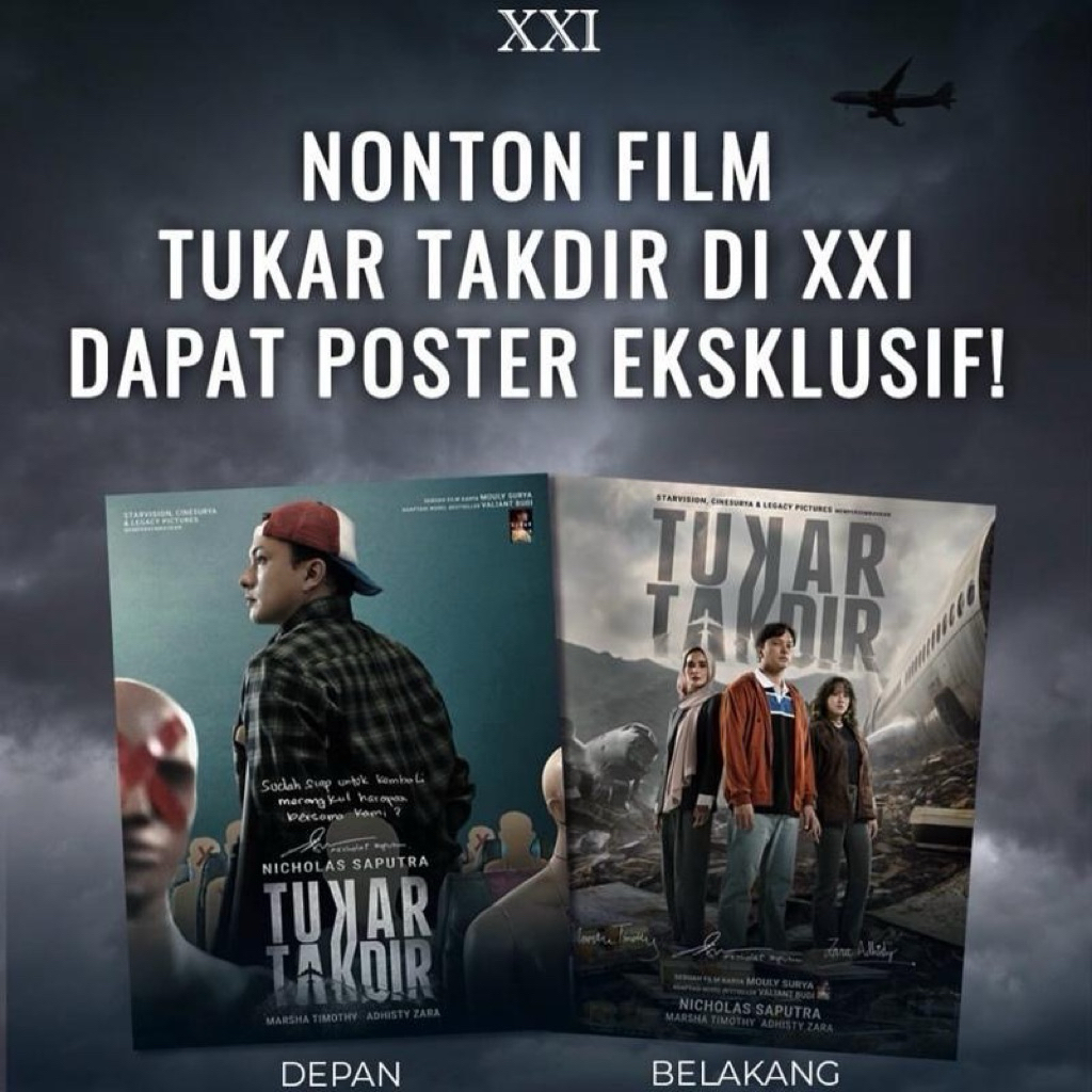 Jual Official Tukar Takdir Collectible Poster, Cinema XXI/ CGV ...