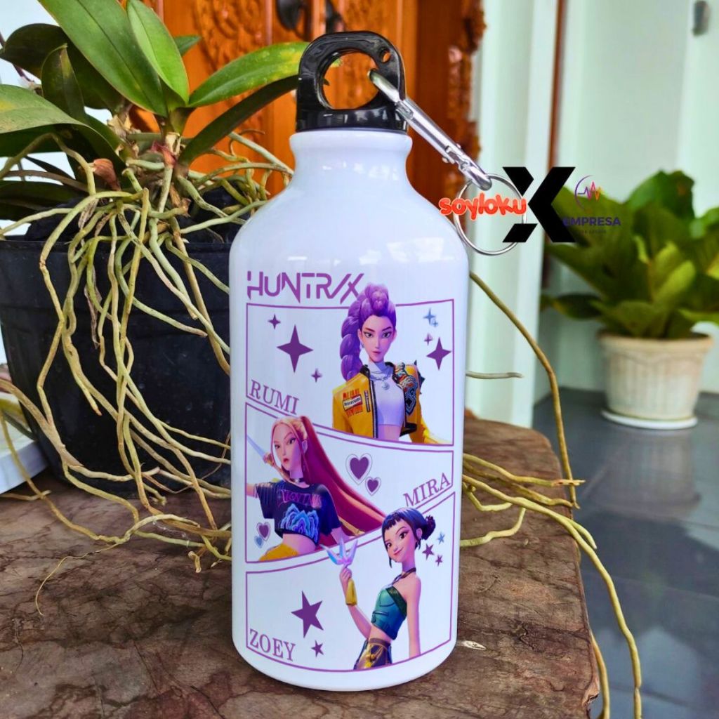 Jual Huntr/x Kpop botol air minum Demon Hunters Huntrix golden Anime ...