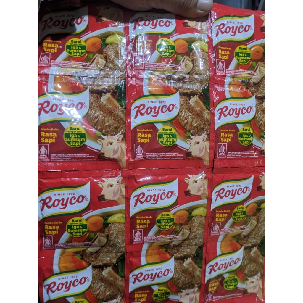 Jual ROYCO SAPI KEMASAN 8GR ISI 12PCS 1 RENCENG | Shopee Indonesia