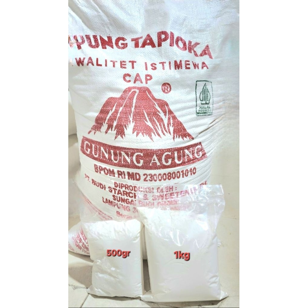 Jual tepung tapioka gunung agung 500 gram / tepung sagu gunung agung ...