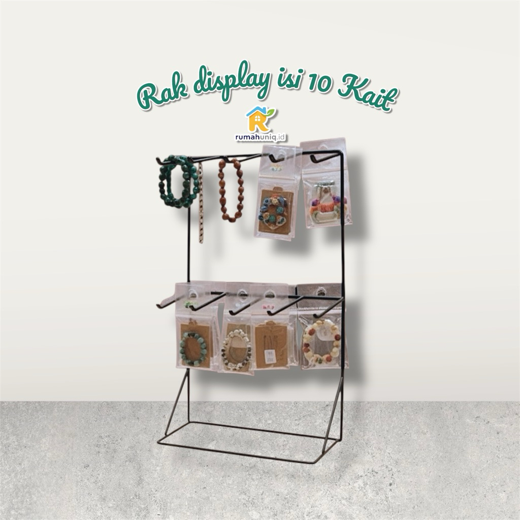 Jual Rak Display Besi Serbaguna isi 10 Kait – Pajangan Produk Toko ...