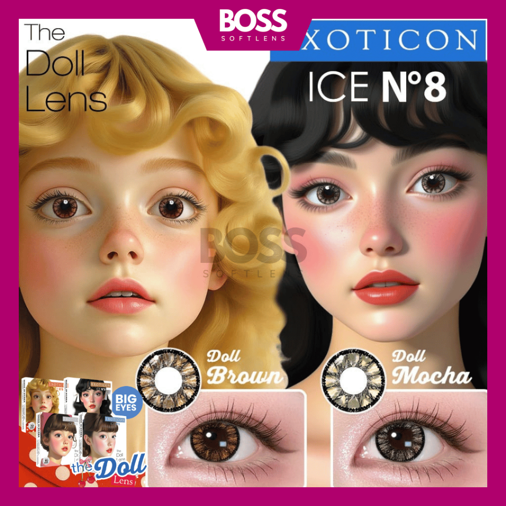 Jual SOFTLENS ICE N8 THE DOLL LENS 16 MM BY EXOTICON FREE LENSCASE ...