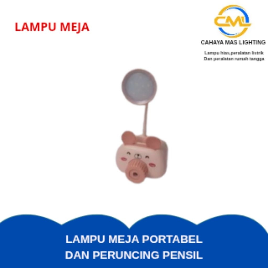 Jual lampu meja portable dan peruncing pensil | Shopee Indonesia