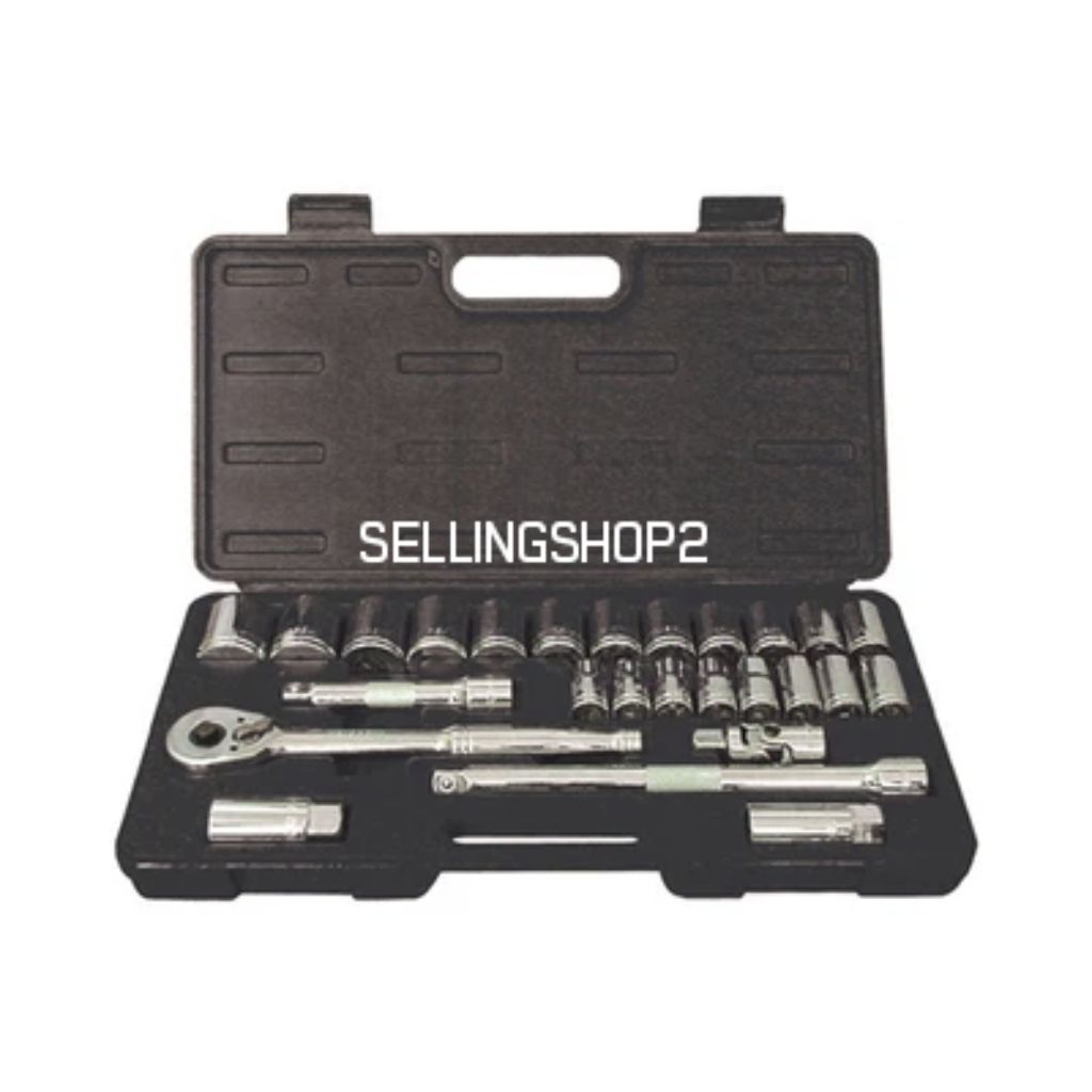 Jual Socket Set Krisbow 1/2IN 10-32MM 26PC LPSOS5 || Krisbow Set Gagang ...