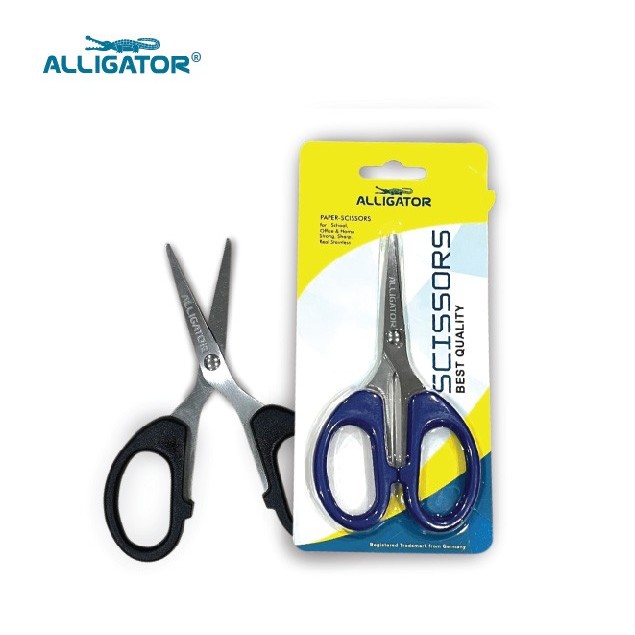 Jual Alligator Gunting Extra Small Scissors Black dan Blue Grip | Shopee Indonesia