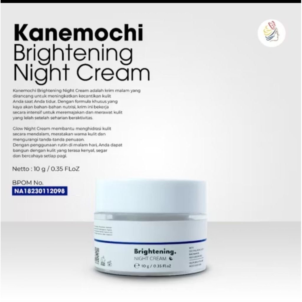 Jual KANEMOCHI BRIGHTENING NIGHT CREAM WHITE LABEL | Shopee Indonesia
