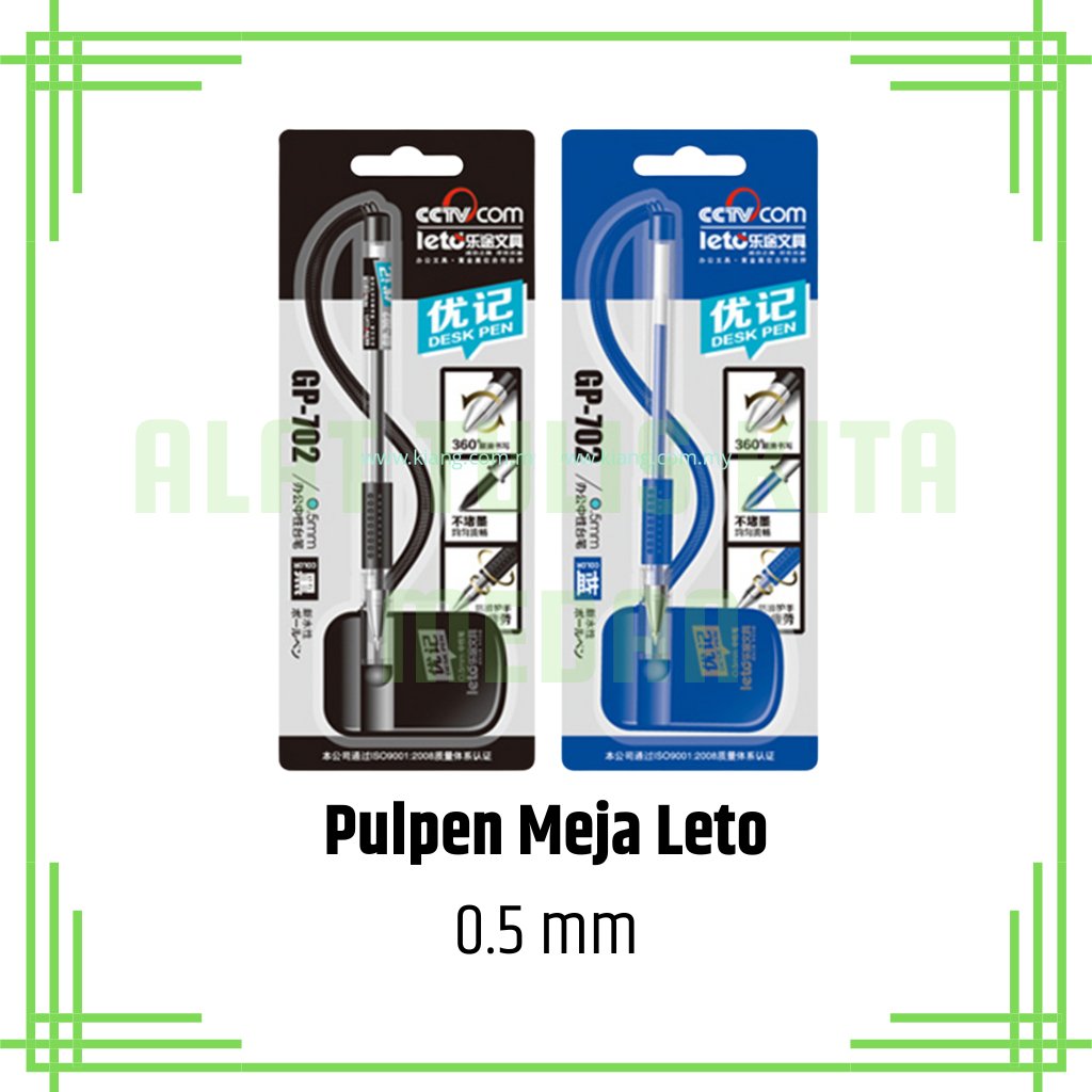 Jual (Beli 2 Gratis 1) Pulpen Meja Leto GP-702 / Pen Stand / Desk Pen 0 ...