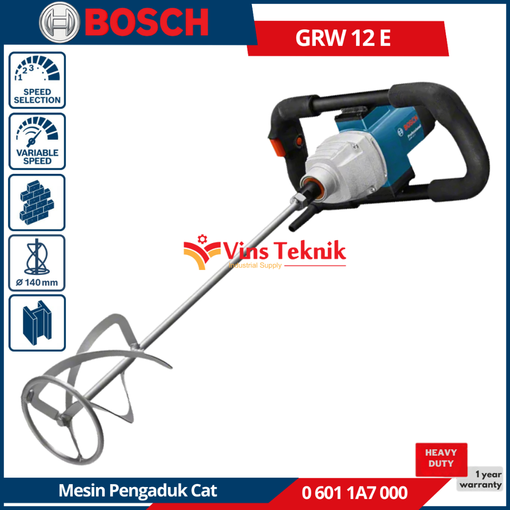 Jual BOSCH GRW 12 E Mixer Mesin Pengaduk Cat & Semen GRW12 | Shopee ...