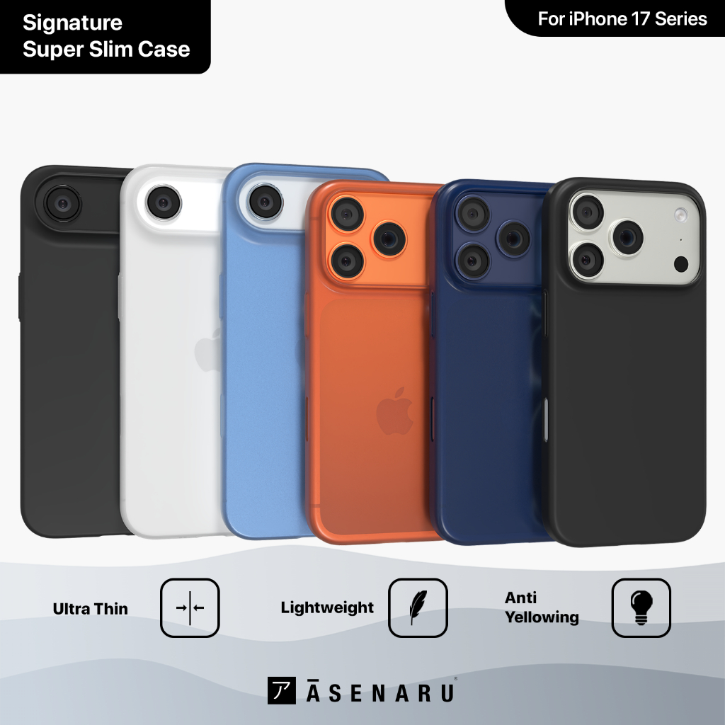 Jual Soft Ultra Thin Casing iPhone 17 Air/Pro/Max Asenaru Signature ...