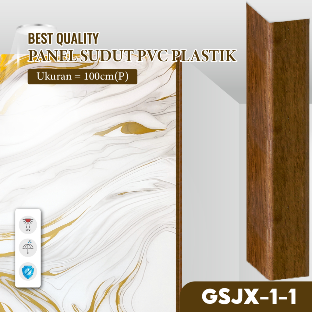 Jual List Siku Wall Panel Penutup WPC Woodpanel Penutup WPC Per Batang ...