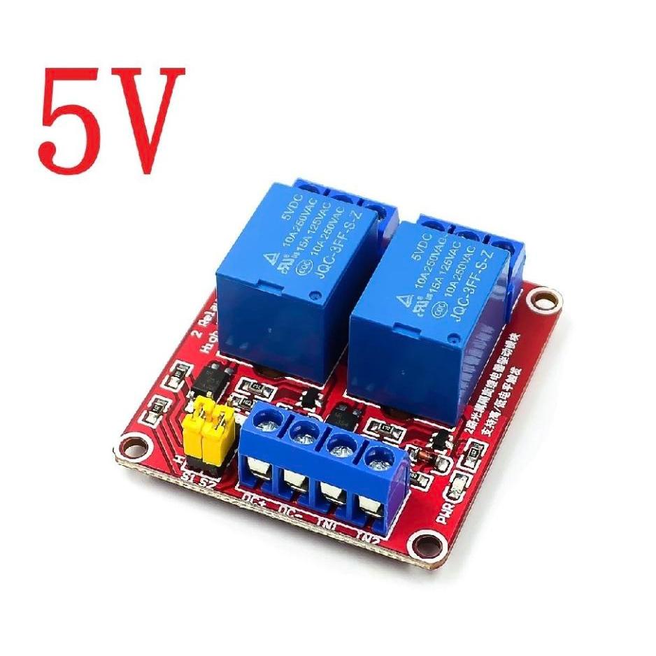 Jual HIgh Low Trigger Relay 2 Channel 5V Volt DC 250V AC 30V DC 10A ...