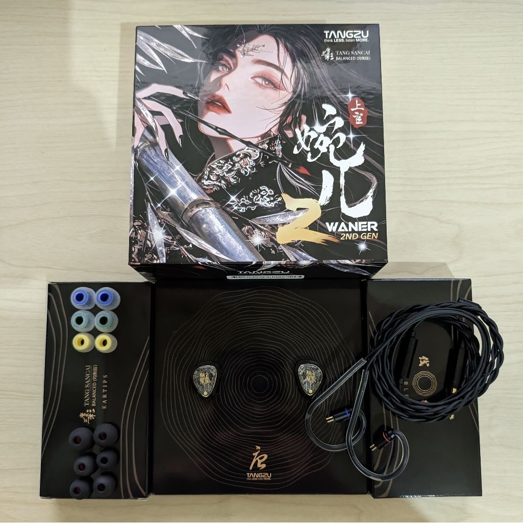 Jual IEM Tangzu Waner SG 2 Black Jack 3.5mm with Mic | Shopee Indonesia