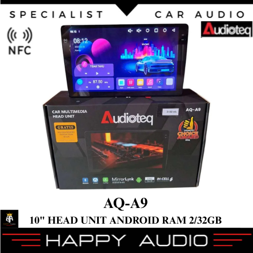 Jual Head unit android 10 inch Audioteq AQ-A9 In-Cell RAM 2GB ROM 32GB ...