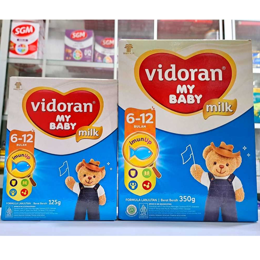Jual Vidoran My Baby MILK (𝟔-𝟏𝟐 𝐁𝐮𝐥𝐚𝐧) 𝟏𝟐𝟓𝐆𝐑 & 𝟑𝟓𝟎𝐆𝐑 - Susu Formula ...