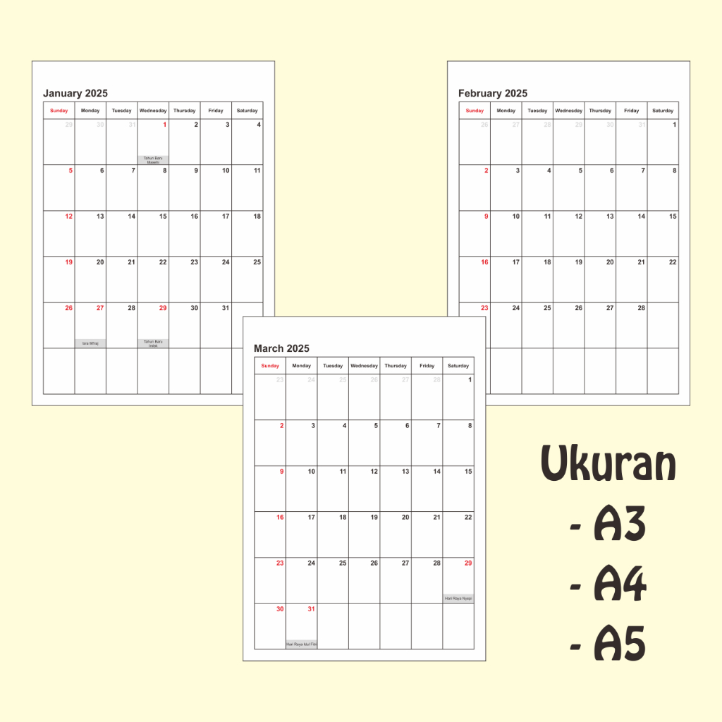Jual [RUANG KREATIF] KALENDER DINDING PLANNER 2025 - OKTOBER SAMPAI ...
