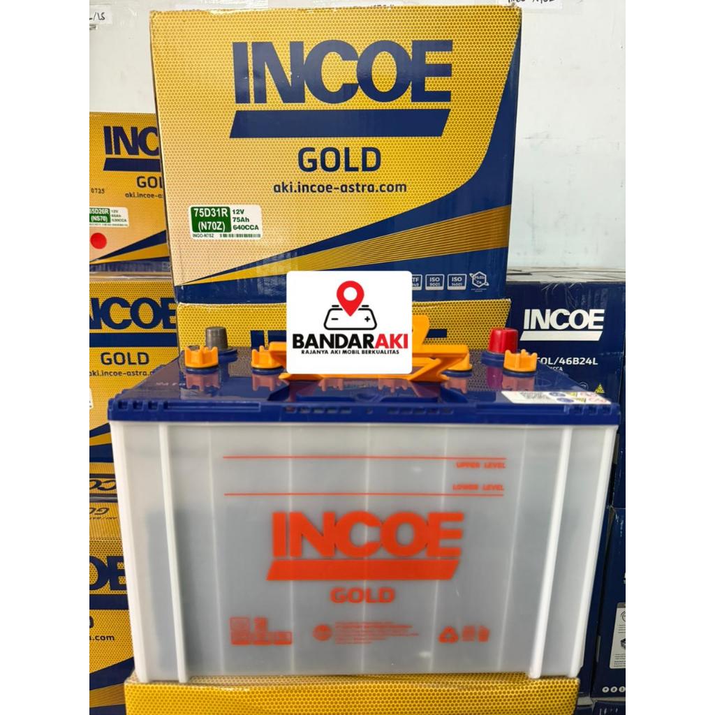 Jual AKI INCOE 75 AMPER N70Z / 75D31R JAMINAN 100% ORIGINAL | Shopee ...