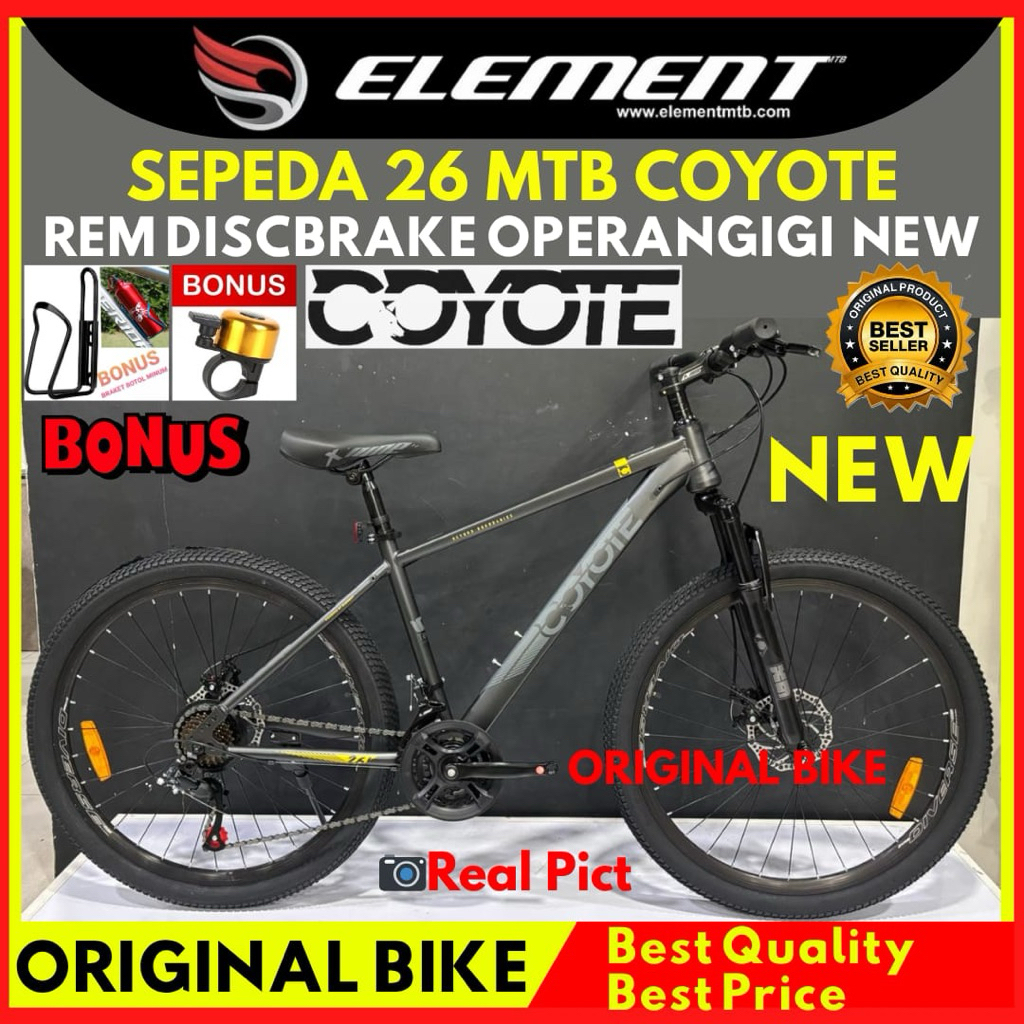 Jual Sepeda Gunung MTB 20/24/26/27,5 Element Coyote Rem Discbrake ...