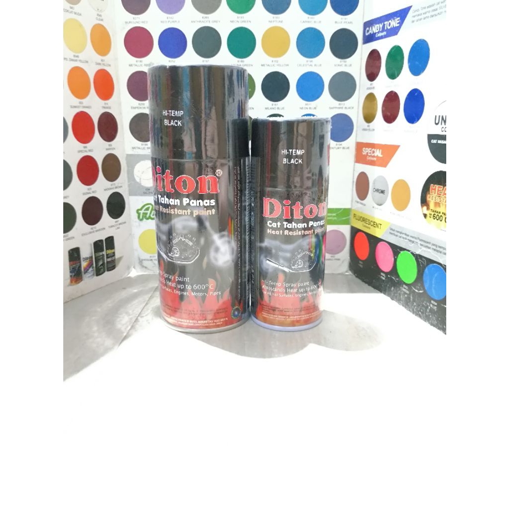 Jual Diton cat semprot Hi-Temp Black || Cat Semprot Tahan Panas hingga ...