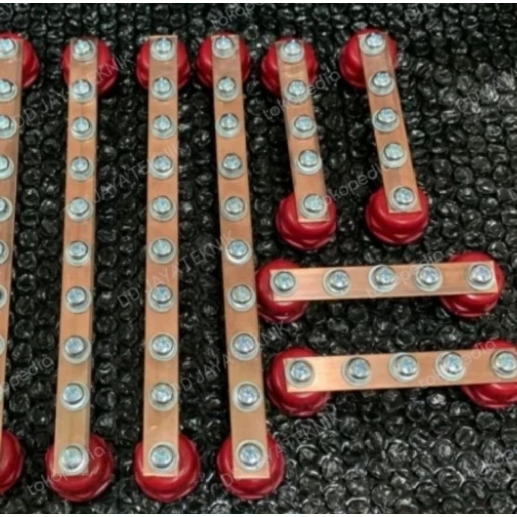 Jual Busbar Tembaga Nol Arde Grounding 2cm x 10cm x Tebal 3mm | Shopee ...