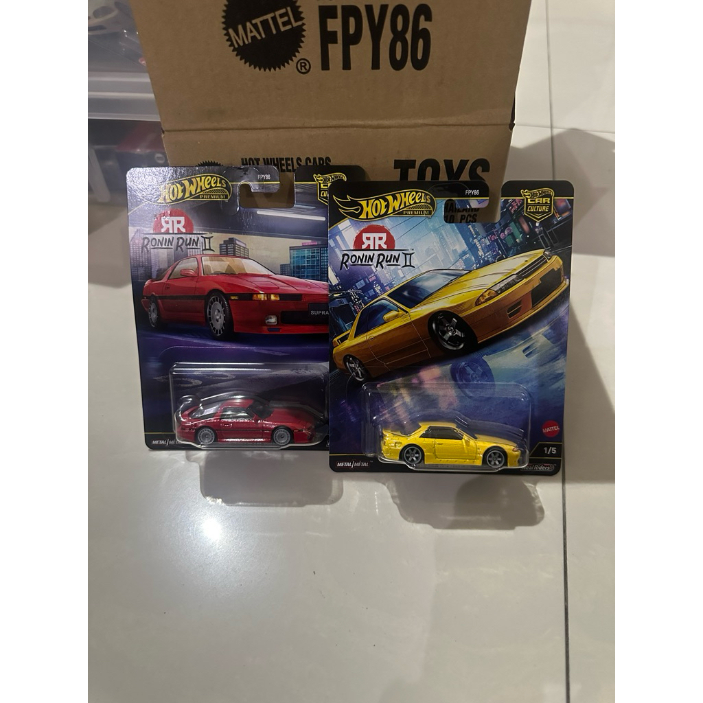 Jual Hotwheels Ronin Run II Set 2 Pcs Toyota Supra Nissan Skyline R32 ...