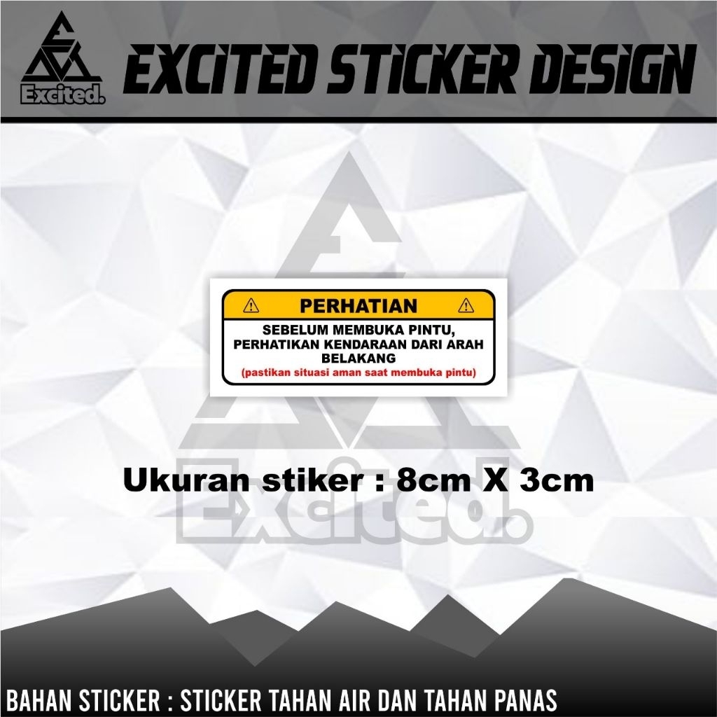 Jual STIKER VINYL SEBELUM MEMBUKA PINTU | Shopee Indonesia