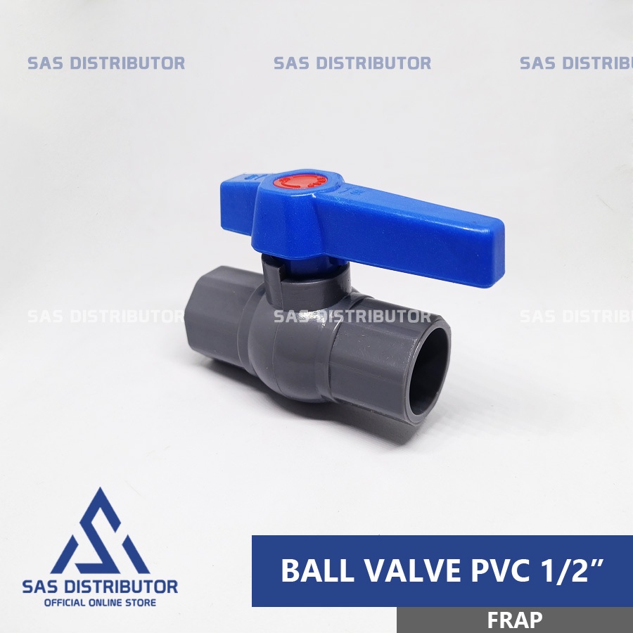 Jual STOP KRAN 1/2" inch PVC FRAP / Ball Valve 1/2" PVC / STOP KRAN ...