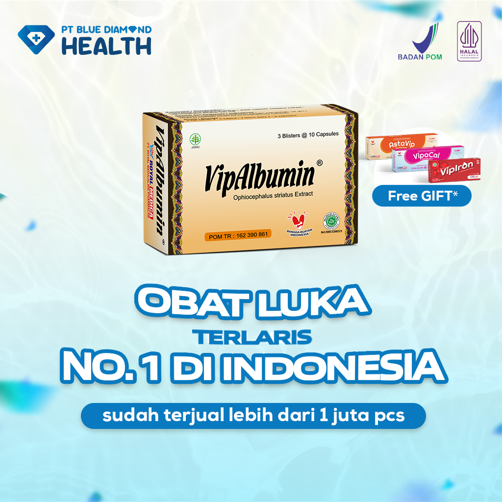 Jual VipAlbumin - Pengering Penyembuhan Luka Diabetes / Pasca Operasi ...