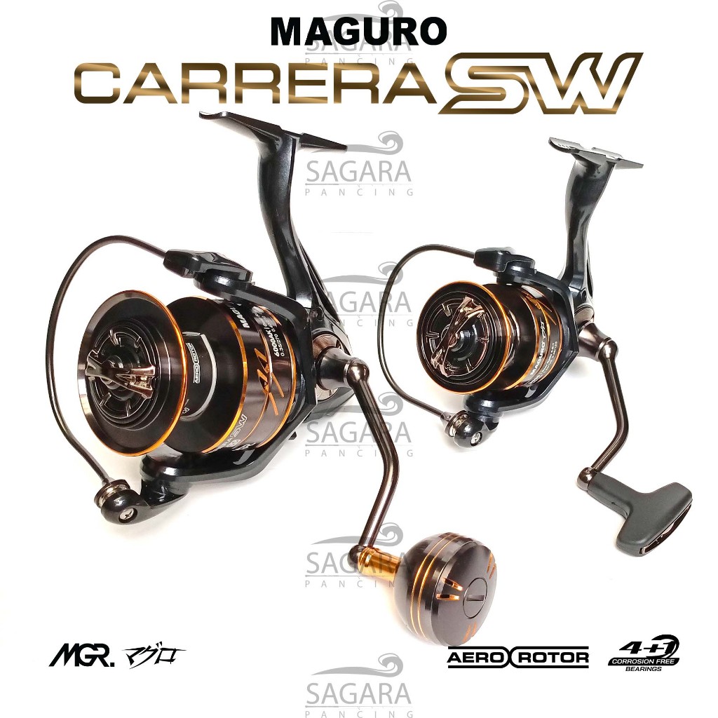 Jual Reel Maguro Carrera SW Reel Pancing Spinning Power Handle | Shopee ...