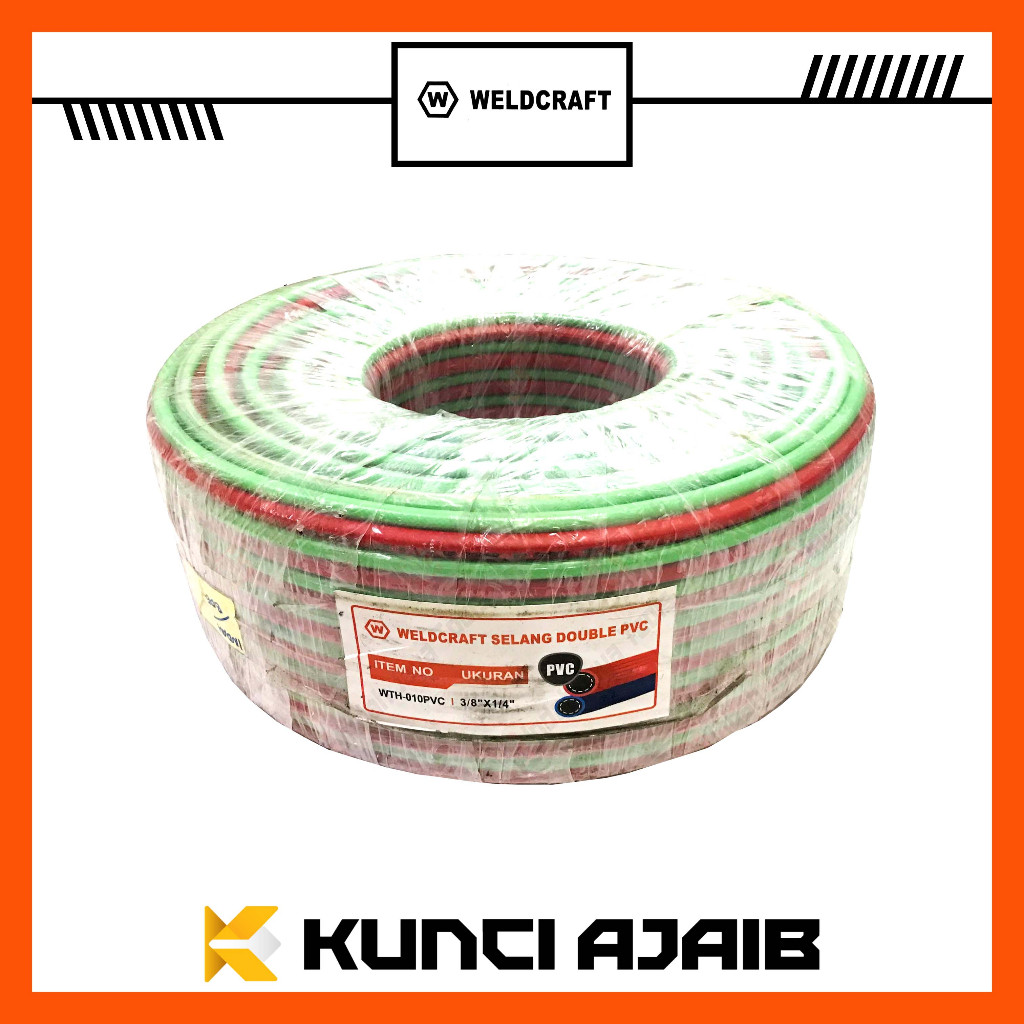 Jual WELDCRAFT Selang Las Double - Welding Hose Oksigen Gas LPG PVC ...