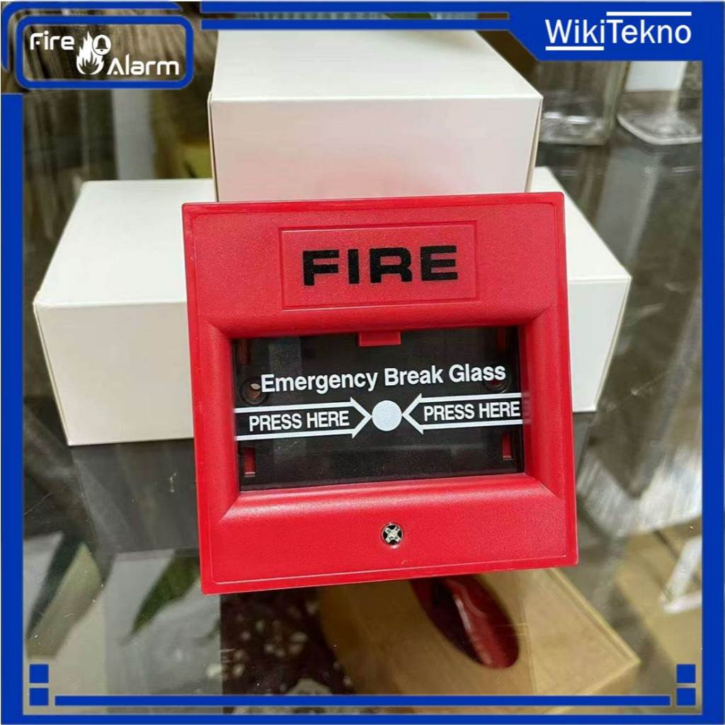 Jual Breakglass - Emergency Break Glass Fire Alarm Push Button Manual ...