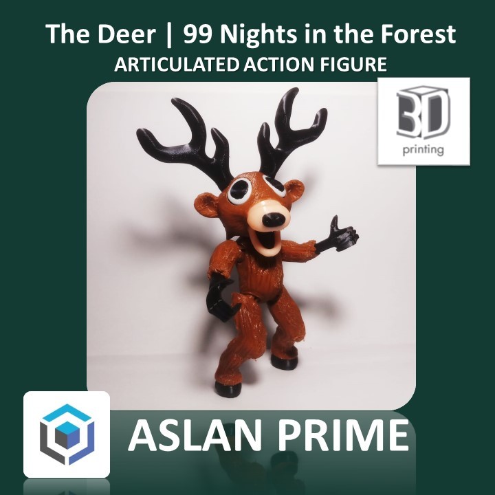 Jual THE DEER 99 NIGHTS IN THE FOREST ACTION FIGURE 3D Print Mainan ...