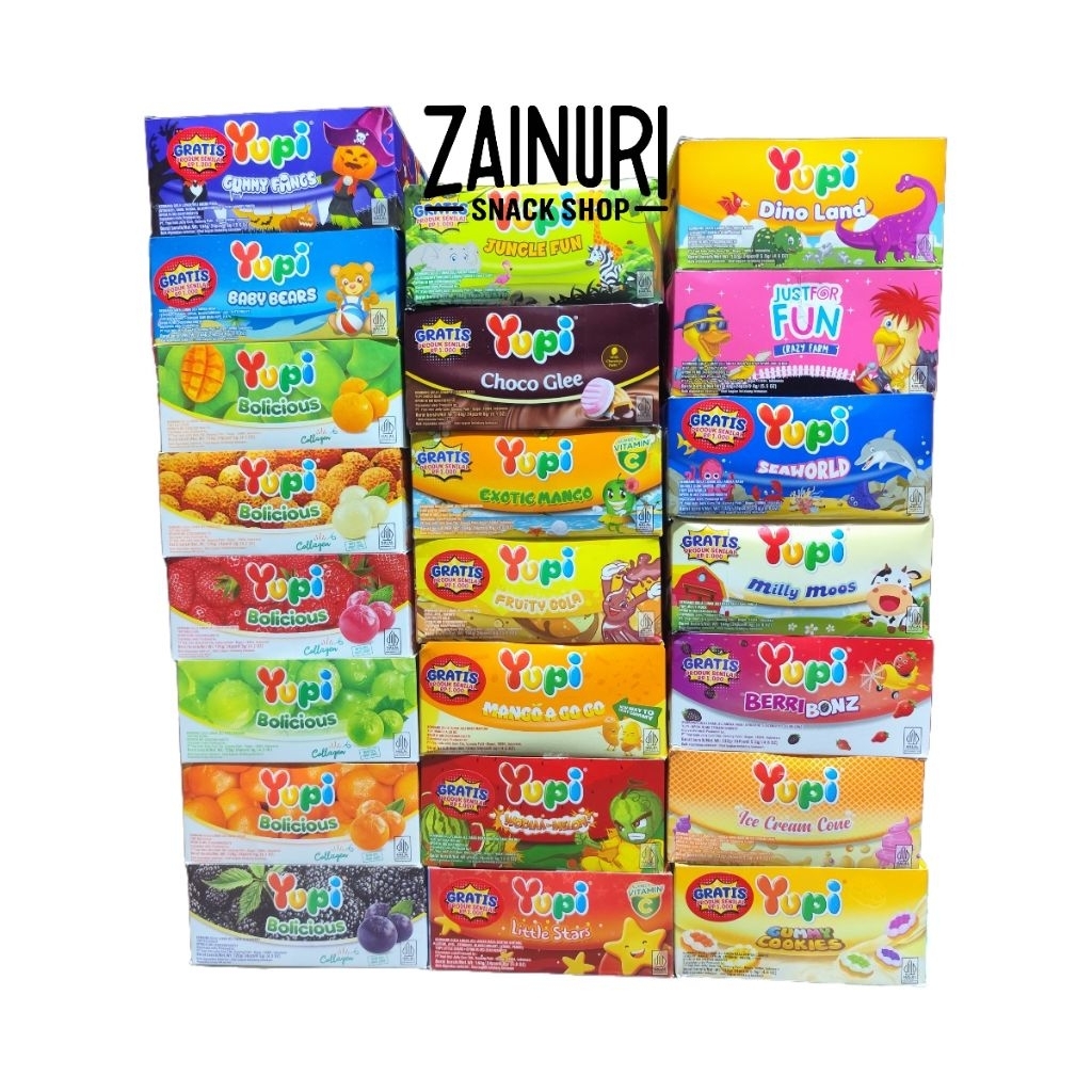 Jual Yupi Gummy Candy Box – Permen Kenyal Aneka Varian Rasa | Shopee ...