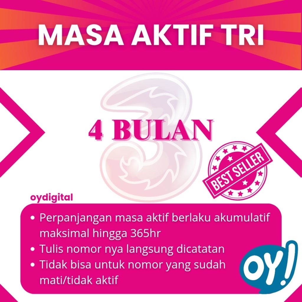 Jual Kartu Perdana Tri Terlengkap & Harga Terbaru Mei 2026 | Shopee ...
