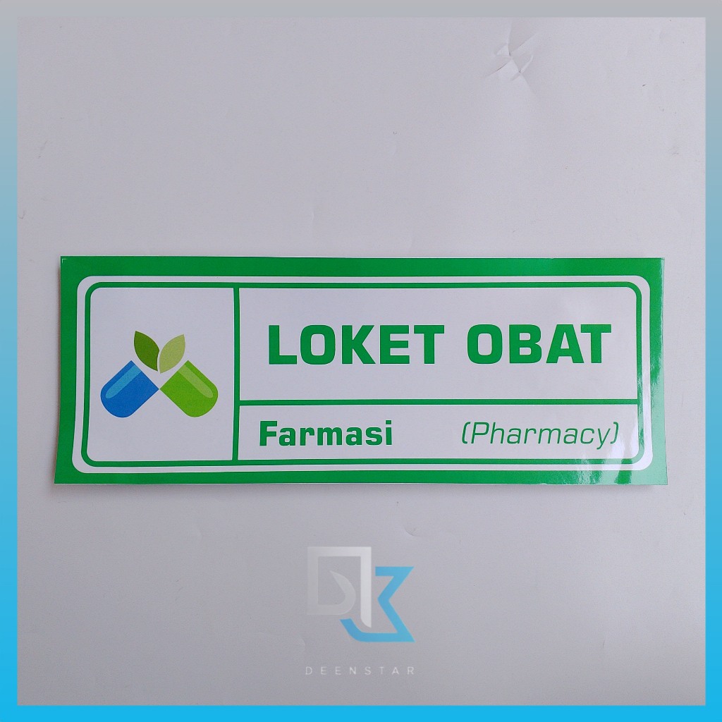 Jual Stiker Loket Obat, Farmasi, Apotik, Stiker Vinyl | Shopee Indonesia