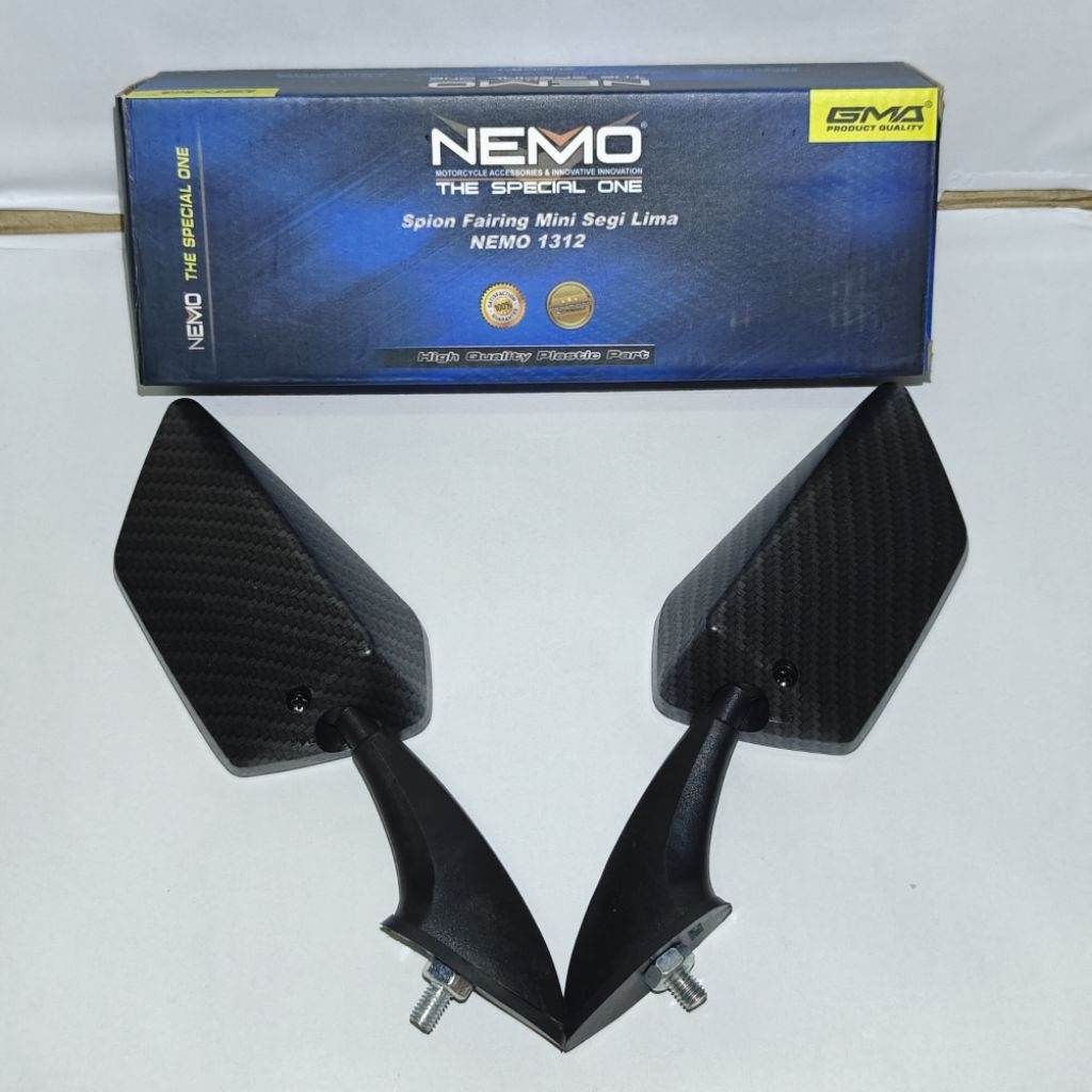 Jual Spion Sepion Sepeda Motor Fairing Fering Mini Carbon 1312 Tangkai ...