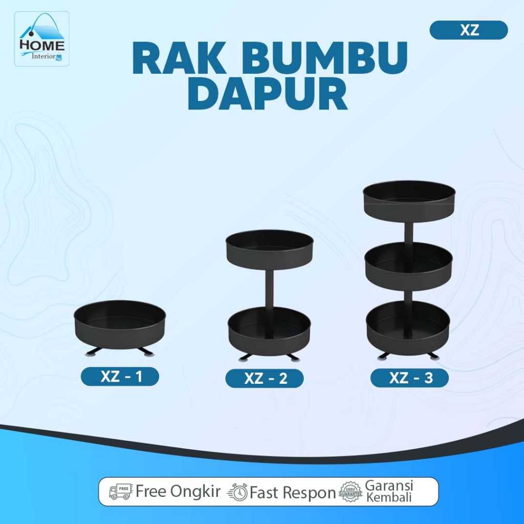 Jual Rak Bumbu Dapur Putar Rak Dapur Serbaguna Stainless Rotate Kitchen ...