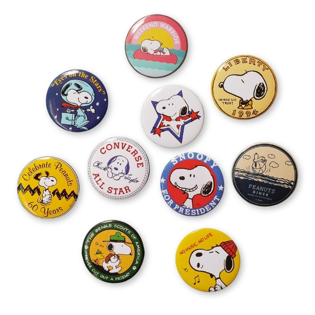 Jual Pin Button Snoopy Peanuts Imut | Pin Snoopy Cute Aesthetic | Pin ...