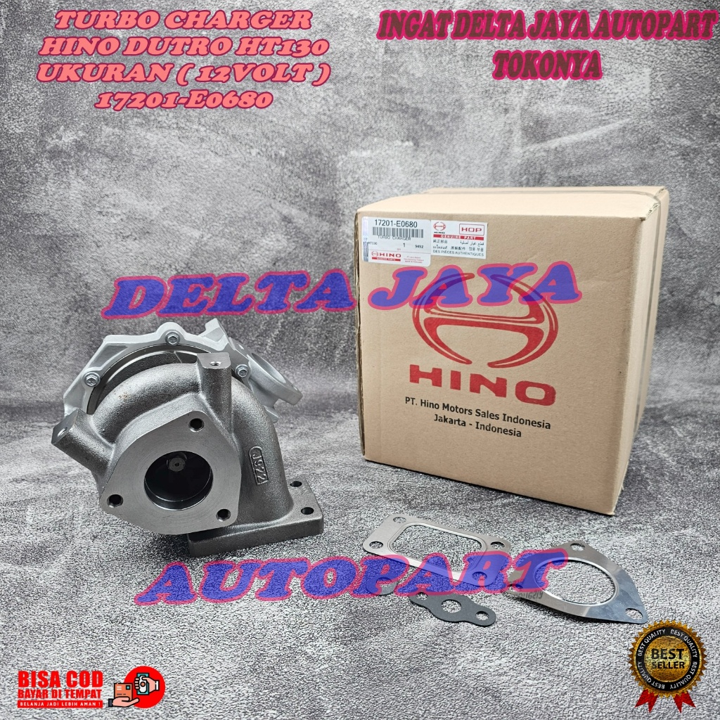Jual TURBO CHARGER CAS HINO DUTRO HT130 12V 12VOLT 17201-E0680 | Shopee ...
