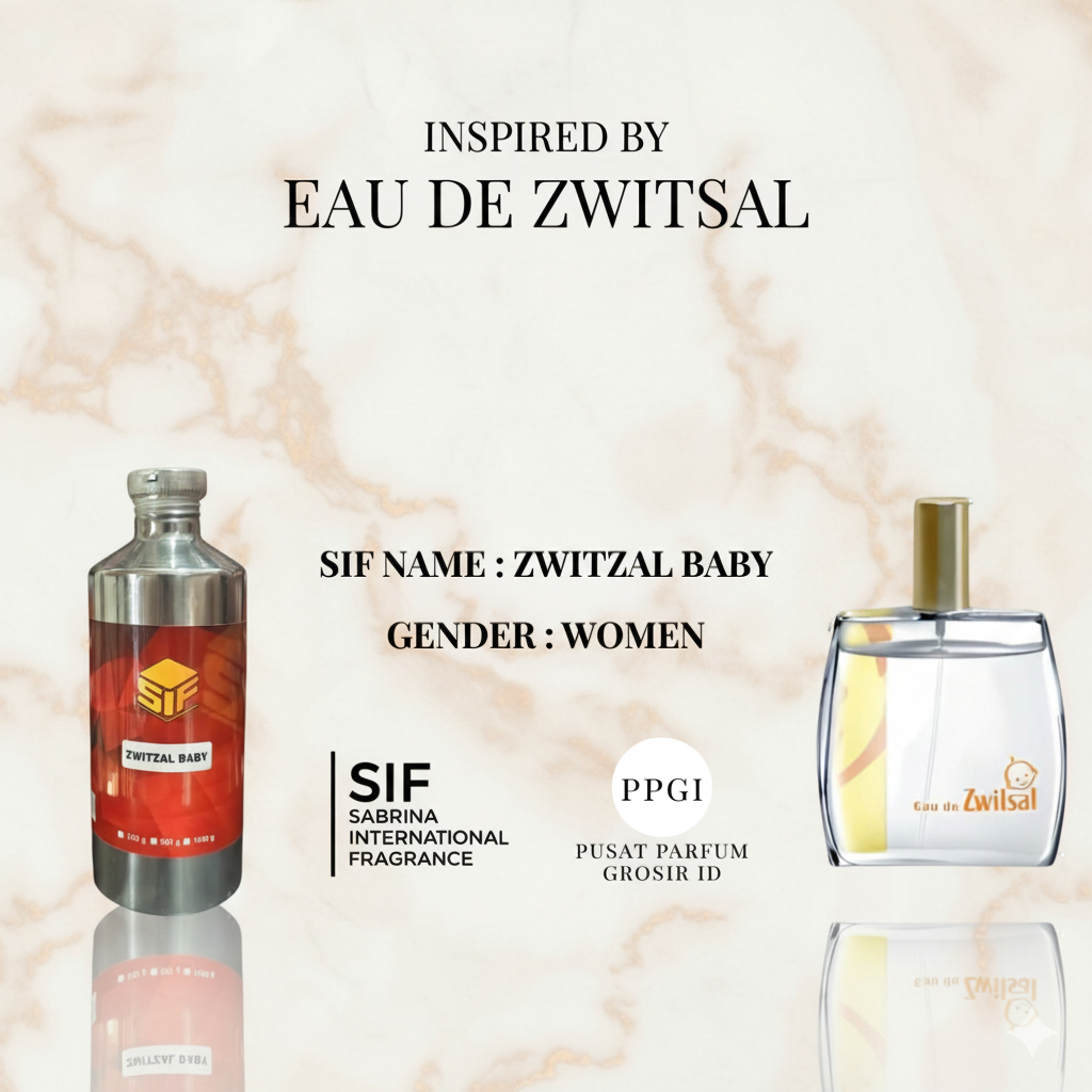 Jual Bibit Parfum ZWITZAL BABY INSPIRED BY EAU DE ZW1TZAL – 500ml Segel ...
