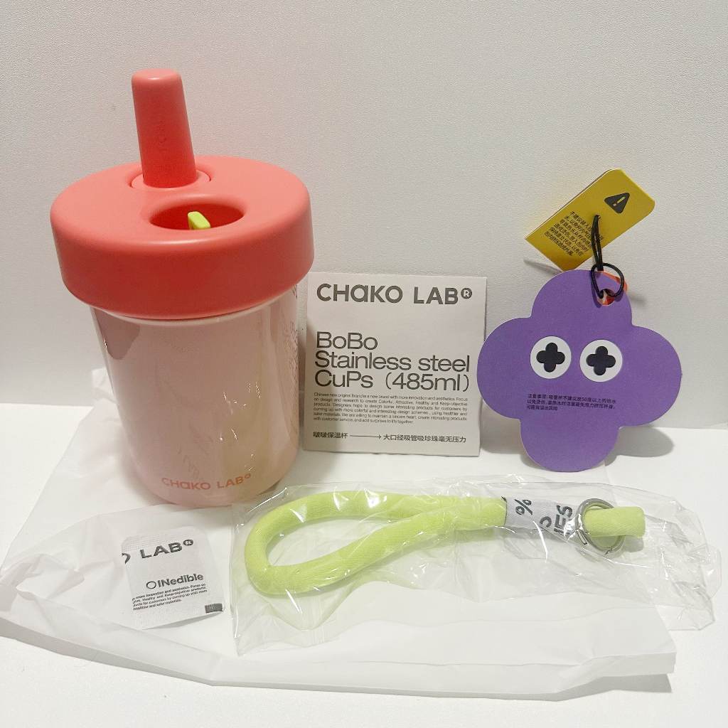 Jual (Baca Deskripsi) Chako Lab Bobo Stainless Steel Cup Pastel Pink ...