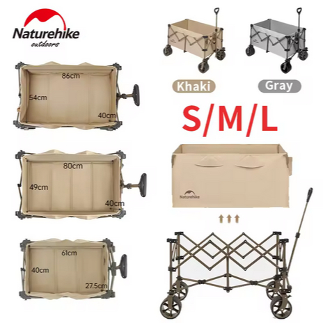 Jual GEROBAK LIPAT CAMPING FOLDING TROLLEY CART NATUREHIKE CNK2450JJ017 ...