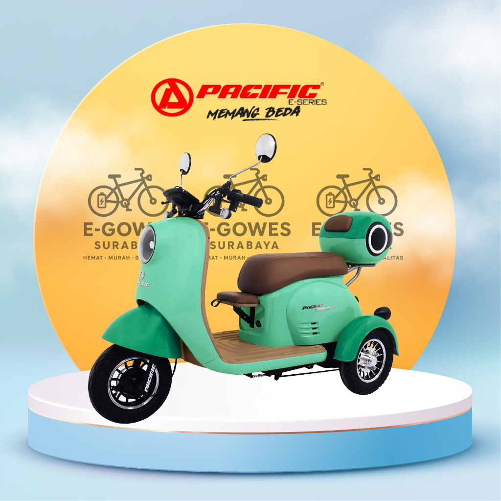 Jual PACIFIC CROSSER VX Roda 3 sepeda listrik safety drive | Shopee ...