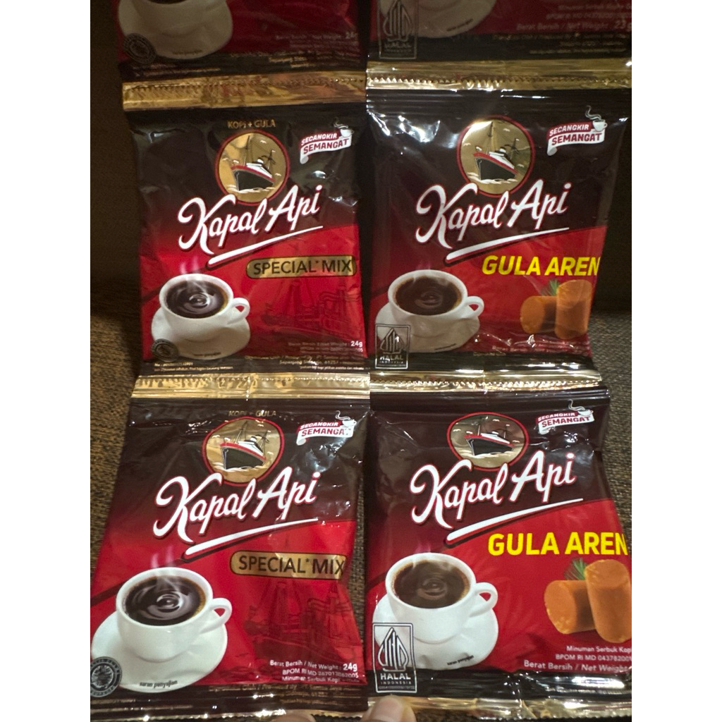 Jual KOPI KAPAL API SPECIAL MIX / GULA AREN 23g x 10 pcs/ Renceng ...