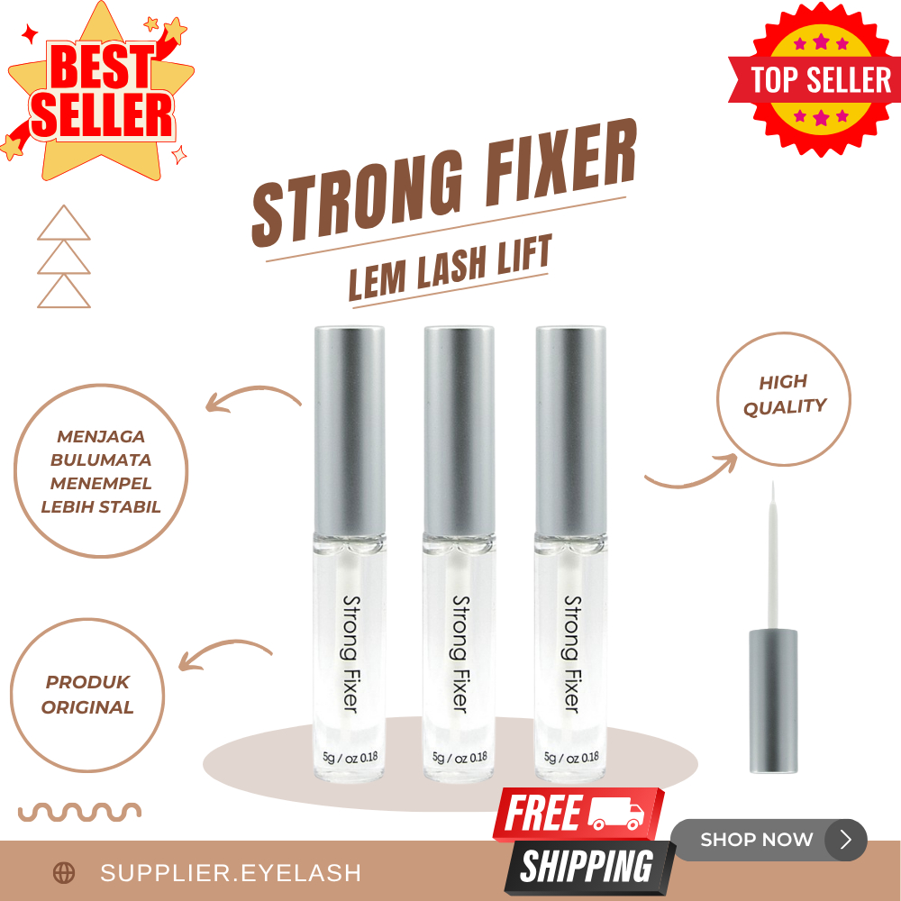 Jual STRONG FIXER Gel fall in the volume / lem lash lift / lem keriting ...