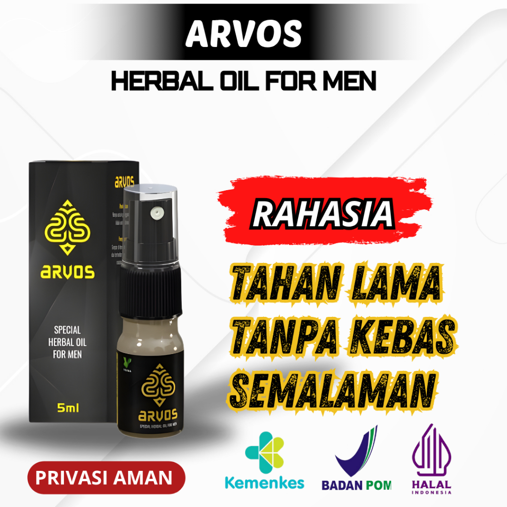 Jual ARVOS Obat Kuat semprot pria tahan lama Original Bpom oles X ...