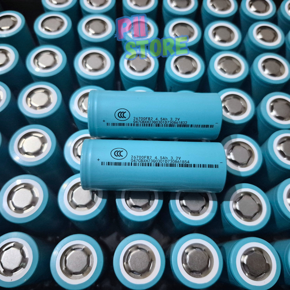 Jual Baterai LiFe-PO4 BAK 3.2V 4500mAh 26700 Lithium Iron Phosphate ...