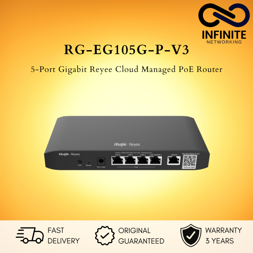 Jual RUIJIE REYEE RG-EG105G-P-V3 Cloud Managed PoE Router | Shopee ...