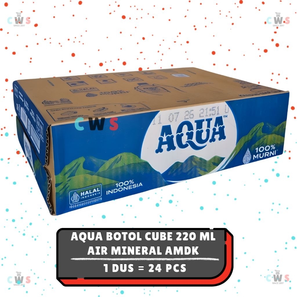 Jual AQUA CUBE 220 ml Botol Air Mineral Dalam Kemasan AMDK Murah - 1 ...