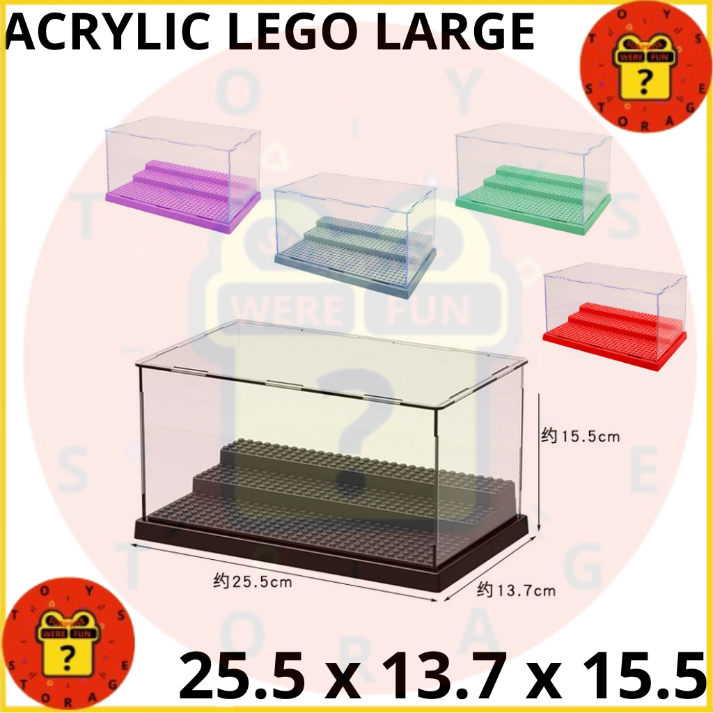 Jual BRICKS BASE PLATE MINI DISPLAY BOX BRICK MINIFIGURE DISPLAY ...