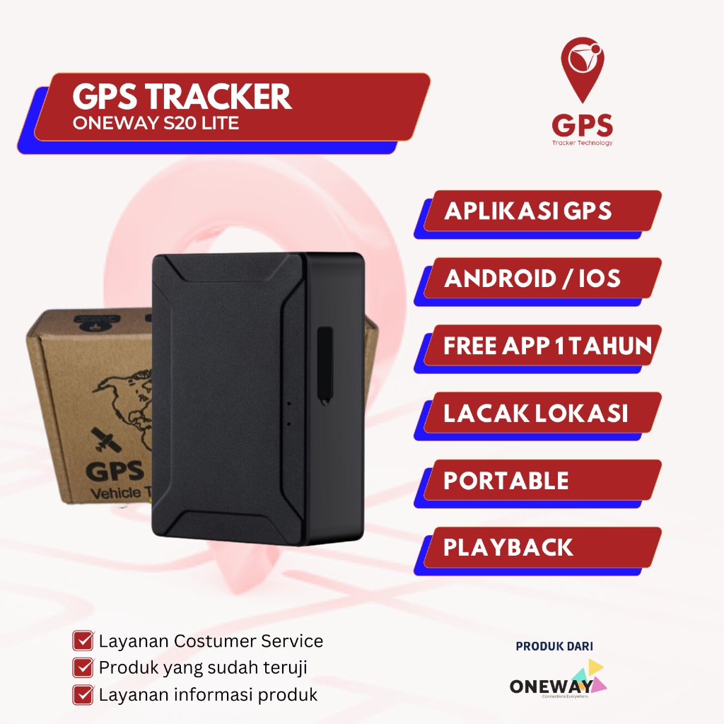 Jual GPS Tracker Smart Oneway S20 Lite | Gratis Aplikasi Server GPS | Shopee Indonesia
